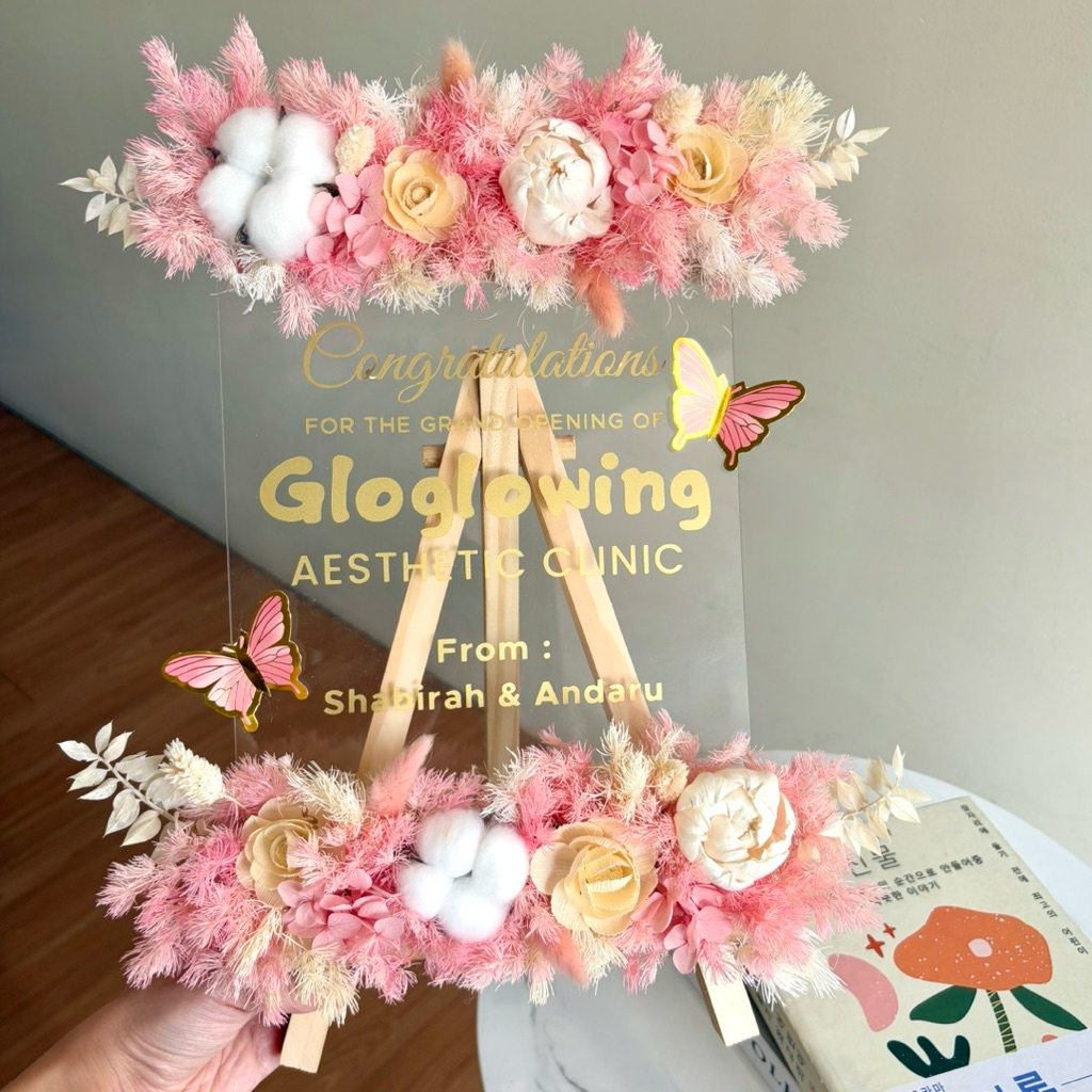 Jual [READY] Papan Bunga Akrilik Mini Congratulations Grand Opening ...