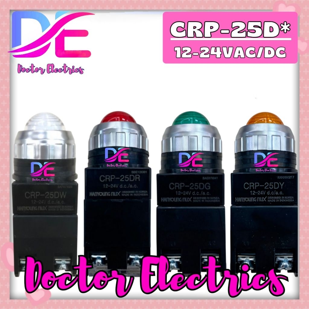 Jual HANYOUNG NUX PILOT LAMP 25MM CR-252-24 -> NEW TYPE : CRP-25DG CRP ...