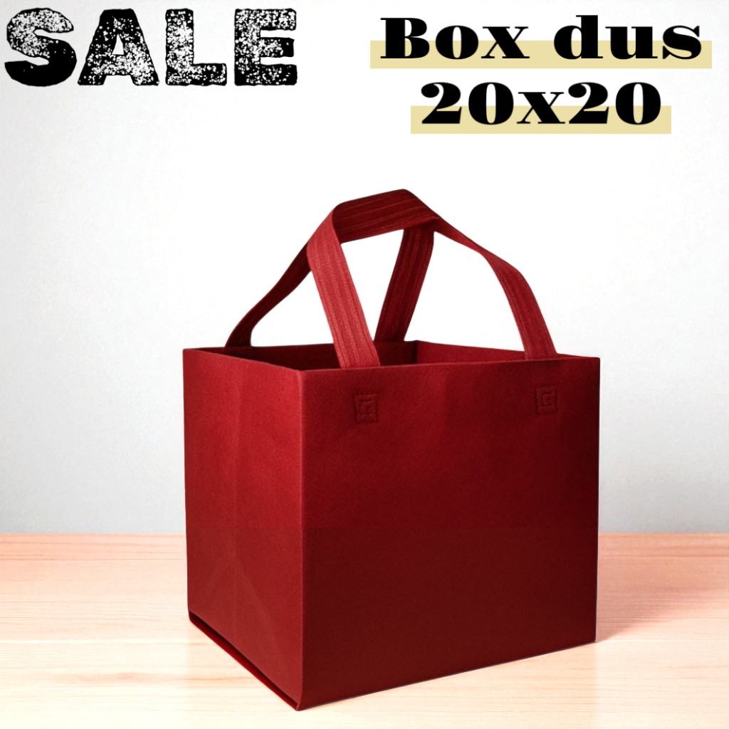 Jual ( 12 PCS ) Tas Box Dus pres 20x20 | Tas Kotak Nasi | Tas Box Hajatan Harga Per Lusin ...