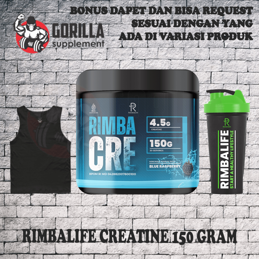 Jual RIMBALIFE Rimba Cre 150 Gram 30 Serving Rimba Creatine Monohydrate ...