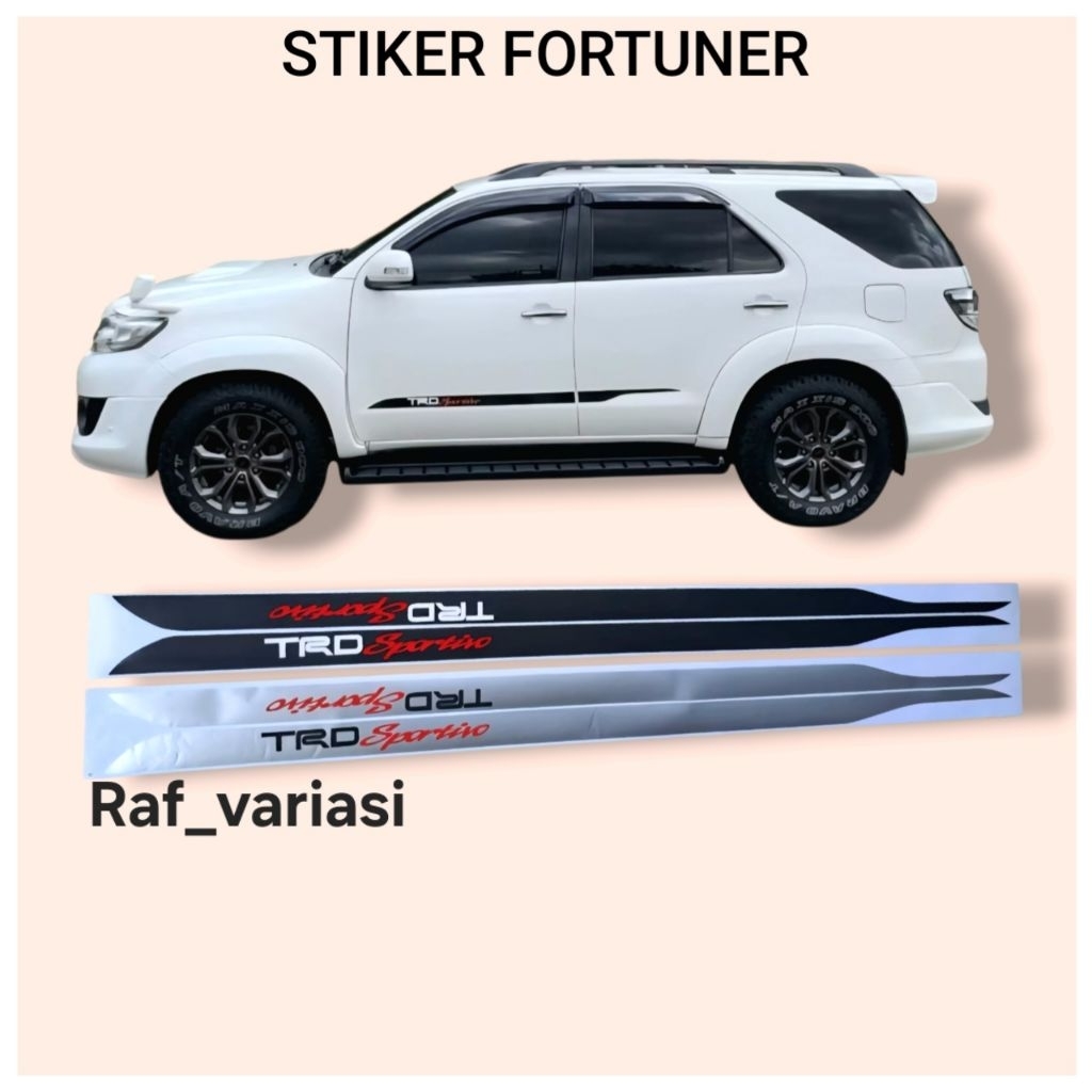 Jual Stiker Trd fortuner 2003 - 2015 / stiker fortuner trd Lama ...