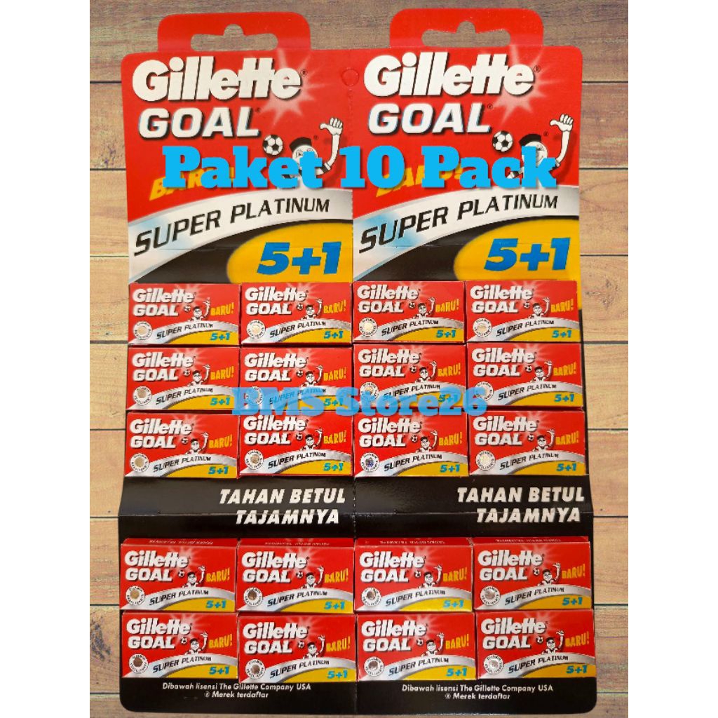Jual Paket 10 Pack - Silet Goal Platinum - Silet Isi Ulang Gillette ...