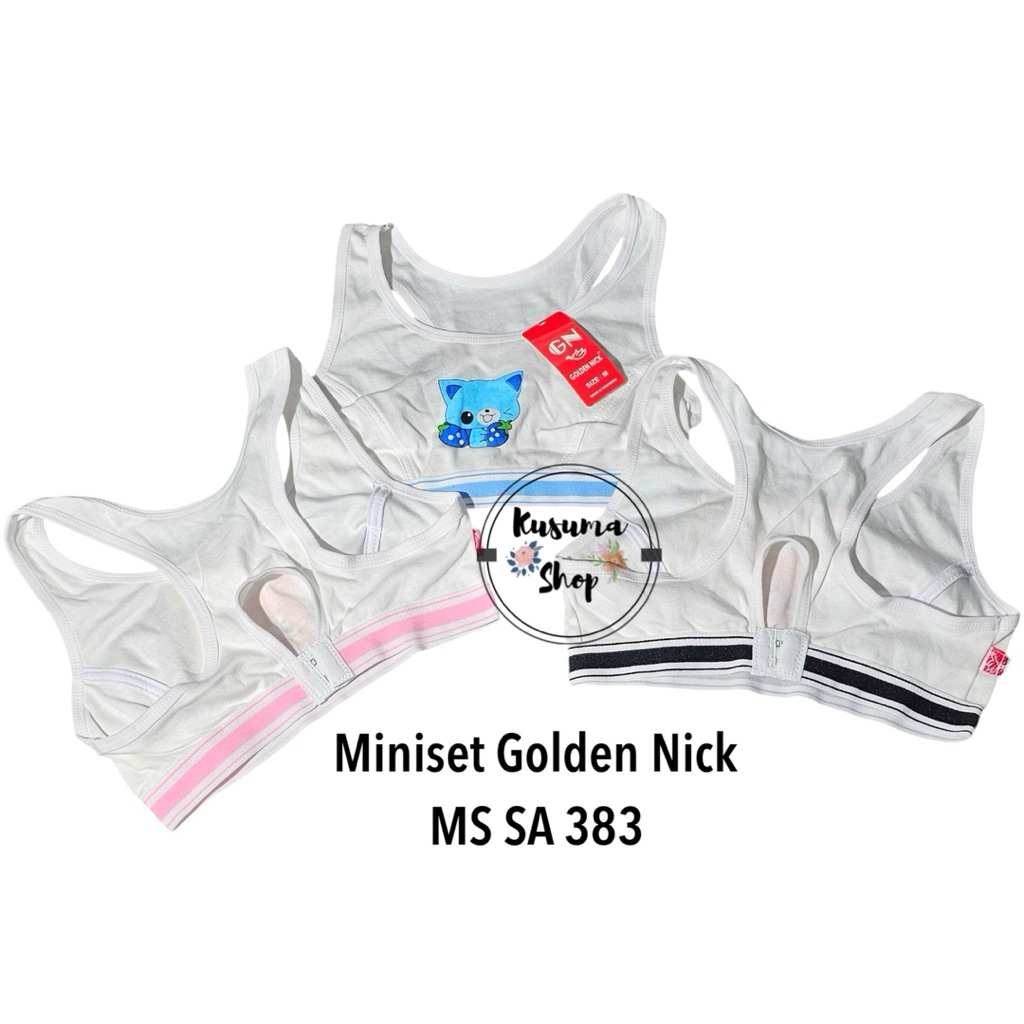 Jual (1pcs) Miniset Golden Nick SA 383 | Miniset Bra Anak Perempuan ...