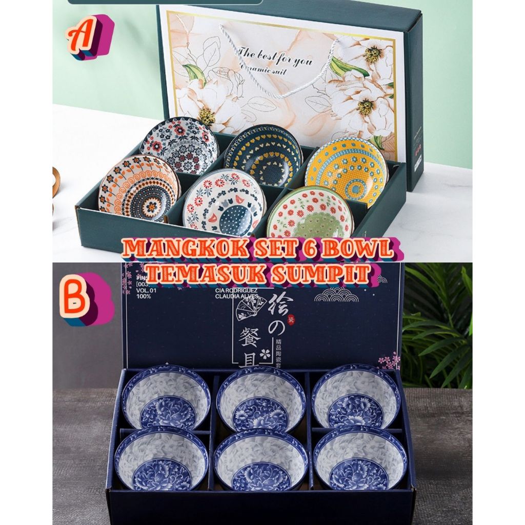 Jual SOUVERNIR MANGKOK SET HAMPERS KERAMIK MANGKOK JEPANG KADO ...