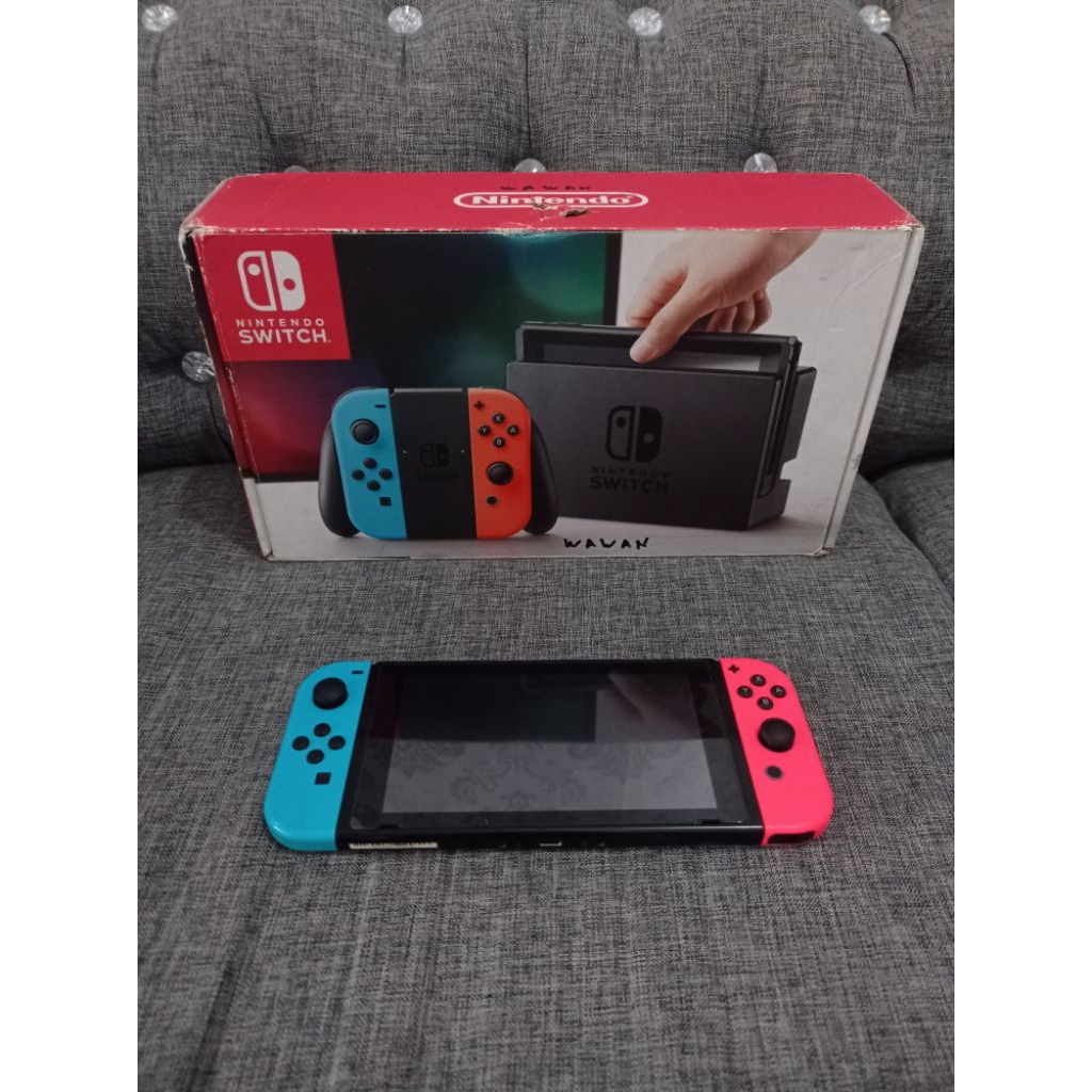 Jual Nintendo Switch V1 OFW / CFW Softmode Fullset Original | Shopee ...