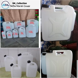 Jual jerigen air/jerigen polos/jerigen putih sts | Shopee Indonesia