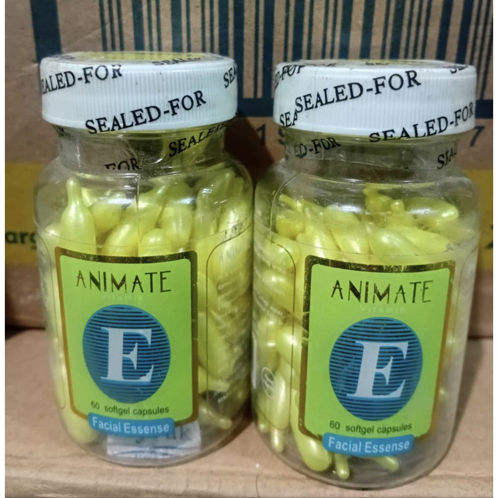 Jual ANIMATE FACIAL ESSENCE | Serum Animate Vitamin E ( 60 capsule ...