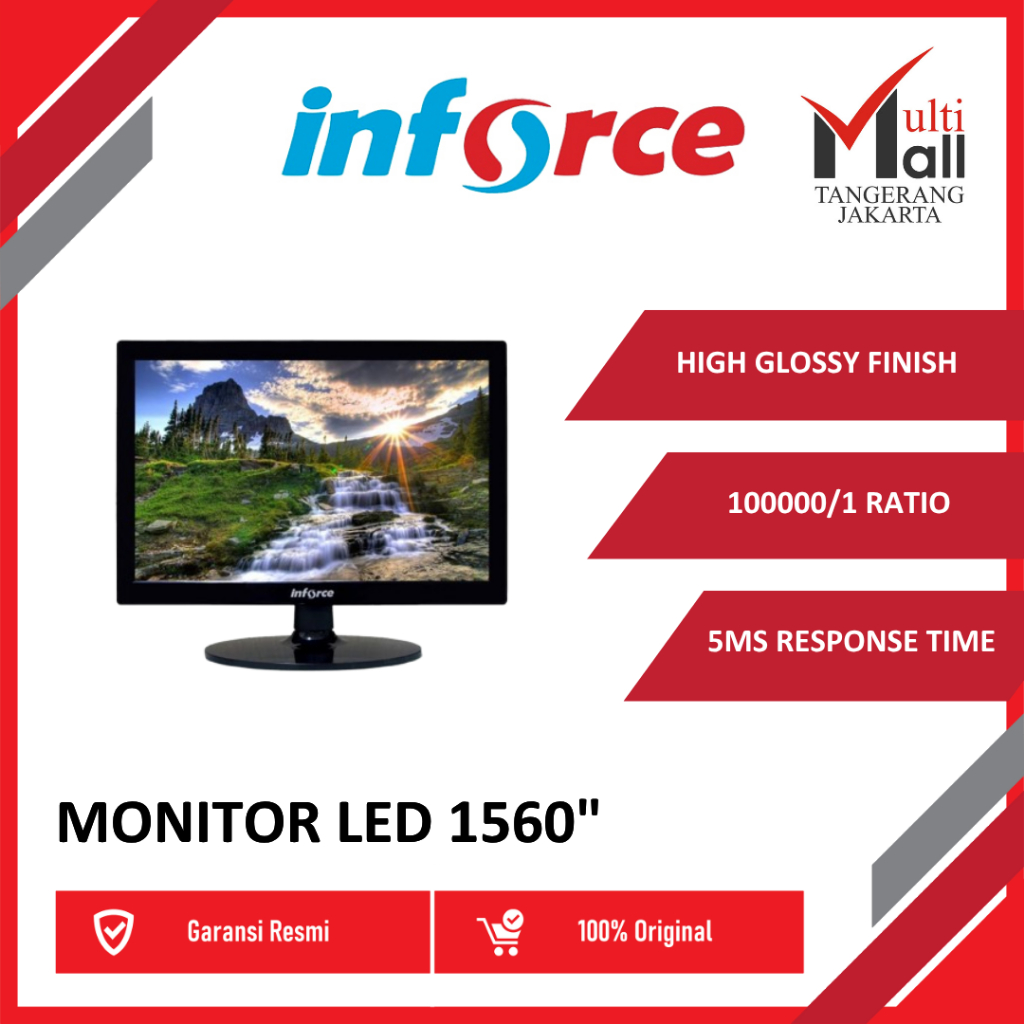 Jual MONITOR INFORCE LED 1560 15 16 15.6 inch inc 15.6" 15" 16" - VGA ...