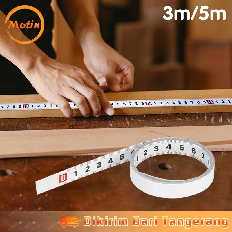 Jual 300cm/500cm Meteran Tempel Meja Adhesive Scale Bar Steel Ruler ...