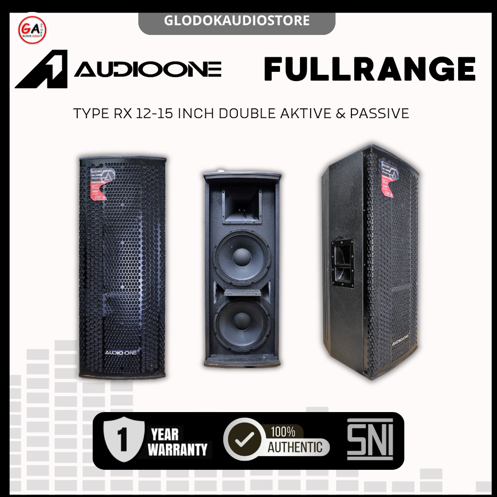 Jual Speaker Aktif Pasif AUDIO ONE Type RX 212 215 Double 15 Inch Fullrange Original Bergaransi ...