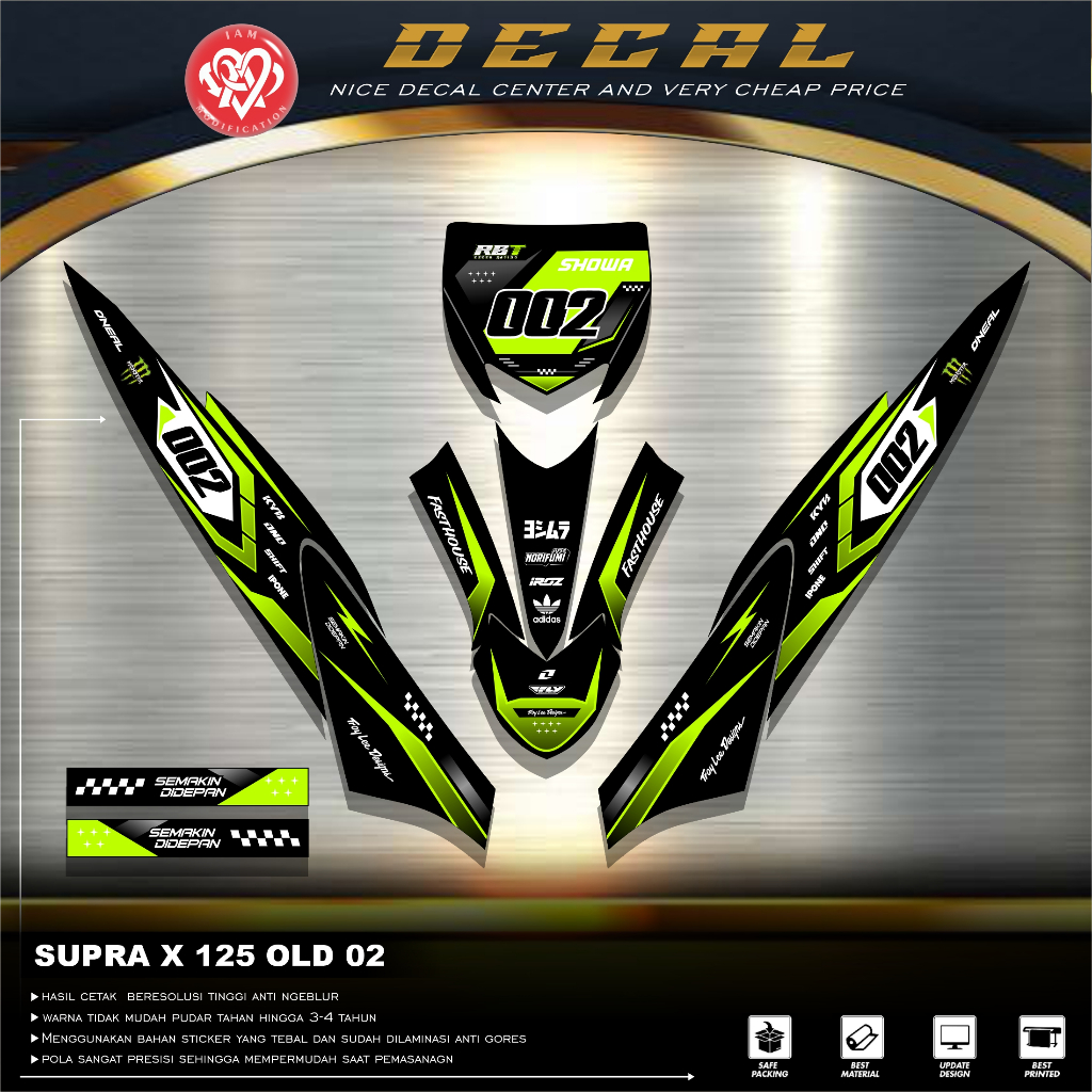 Jual STICKER STRIPING SILUMAN MOTOR SUPRA X 125 OLD KARBU RBT BEBEK ...