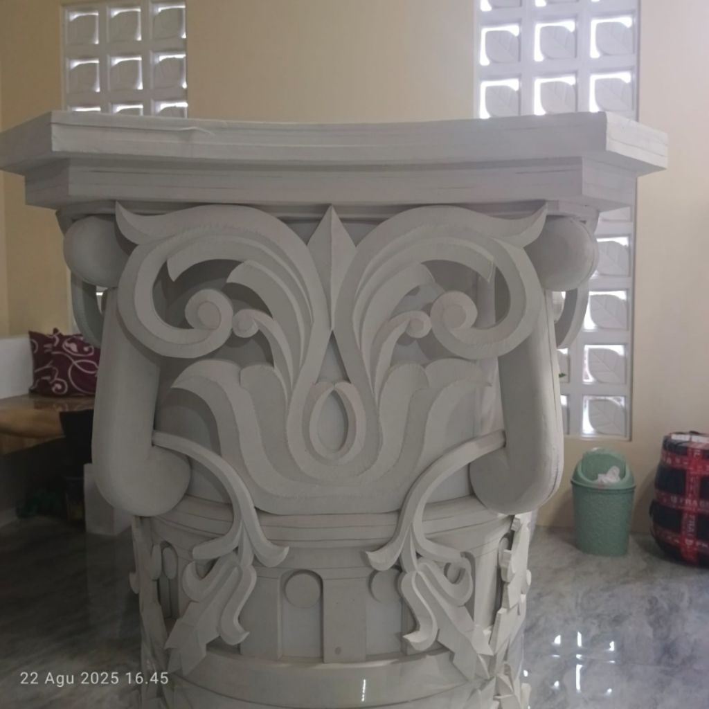 Jual kepala pilar ukuran diameter 40cm bahan spon karet(tanpa finishing ...