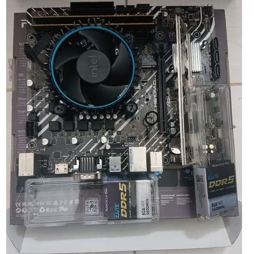 Jual Core i3 12100F 16GB DDR5 Asus H610M-D | Shopee Indonesia