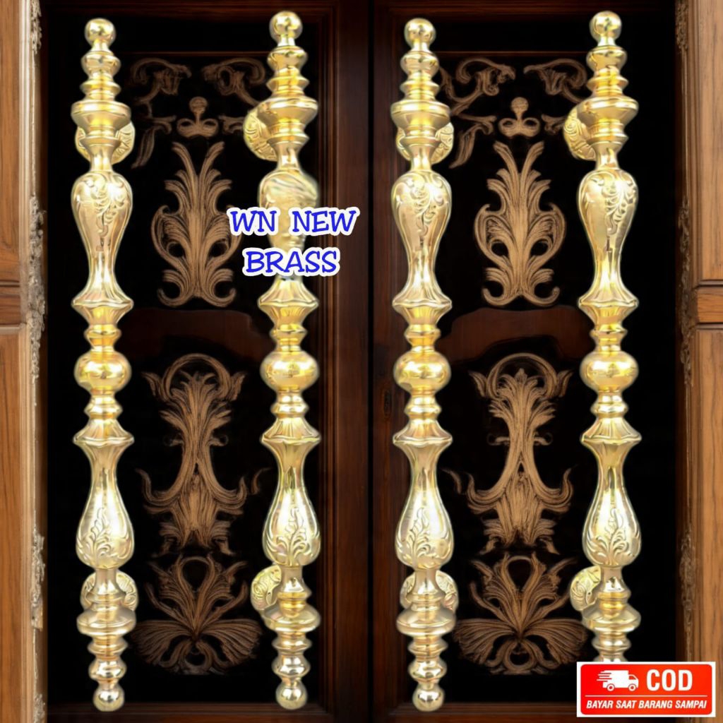 Jual Handle Pintu / Gagang Pintu Rumah Pagar Kuningan Motif Payung 67 ...