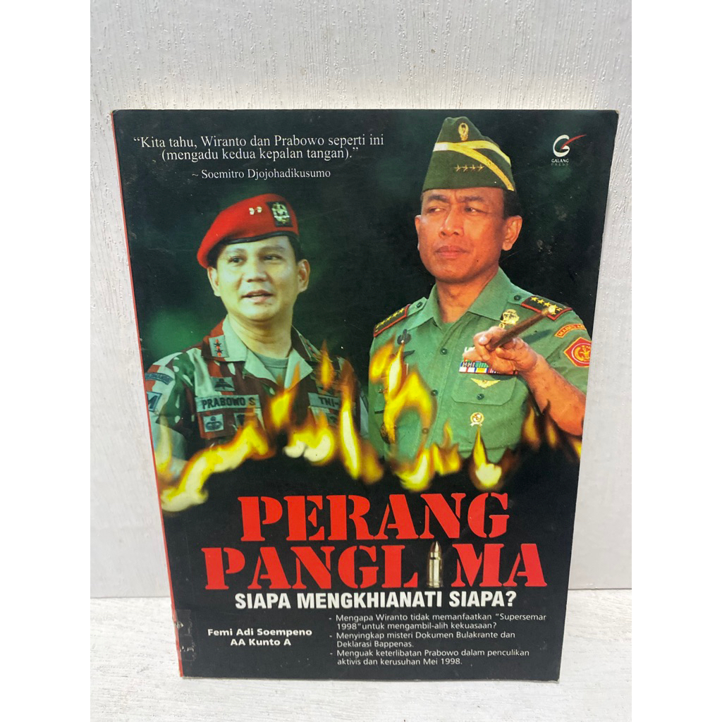 Jual Buku Original PERANG PANGLIMA SIAP MENGHIANATI SIAPA - FEMI ADI ...