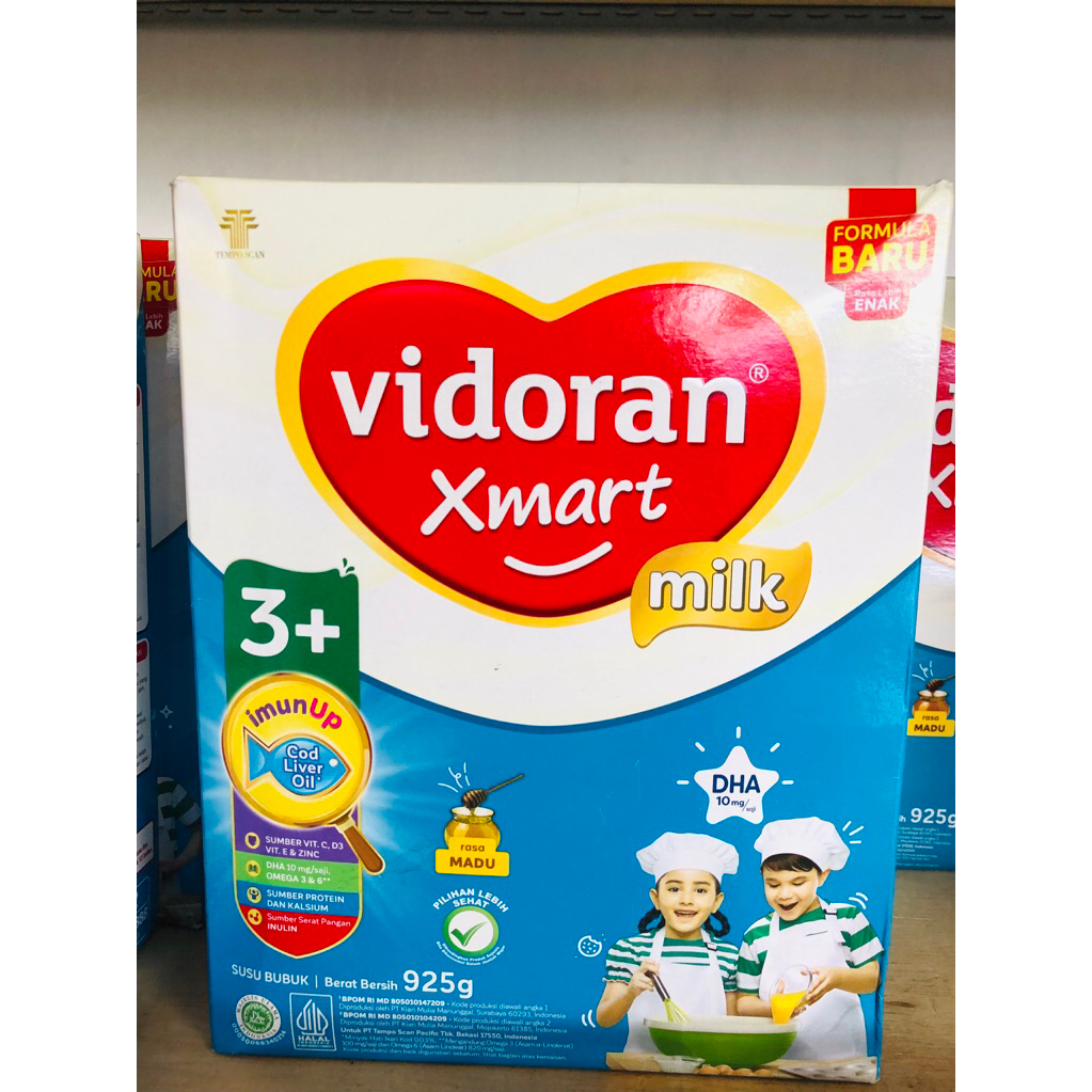 Jual SUSU VIDORAN XMART MILK 3+ MADU 925 gram | Shopee Indonesia