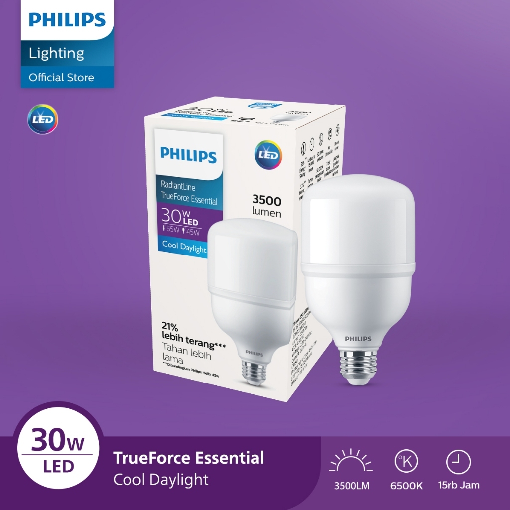 Jual Lampu bulb philips 30W Putih Original - Lampu philips RadiantLine ...