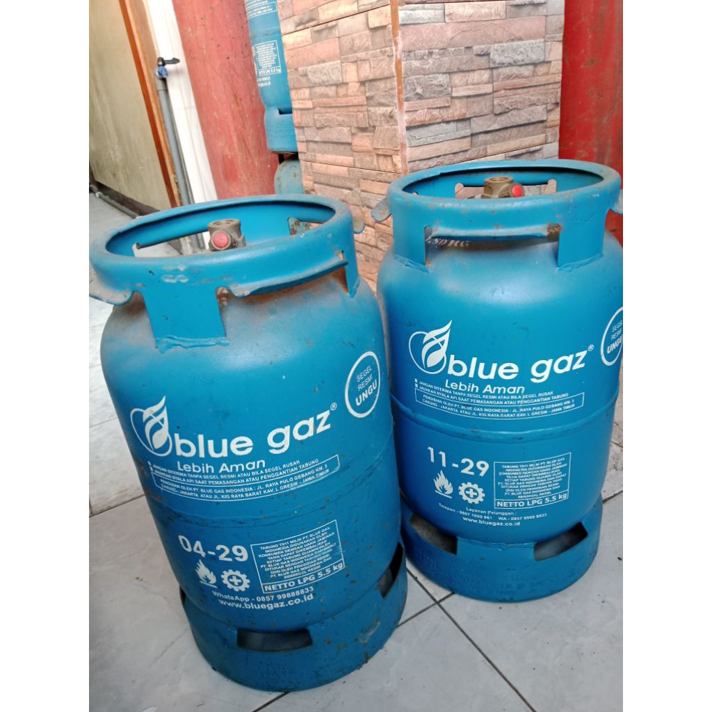 Jual Tabung Blue Gaz 5.5Kg Tabung kosong Khusus gojek instant Grab ...