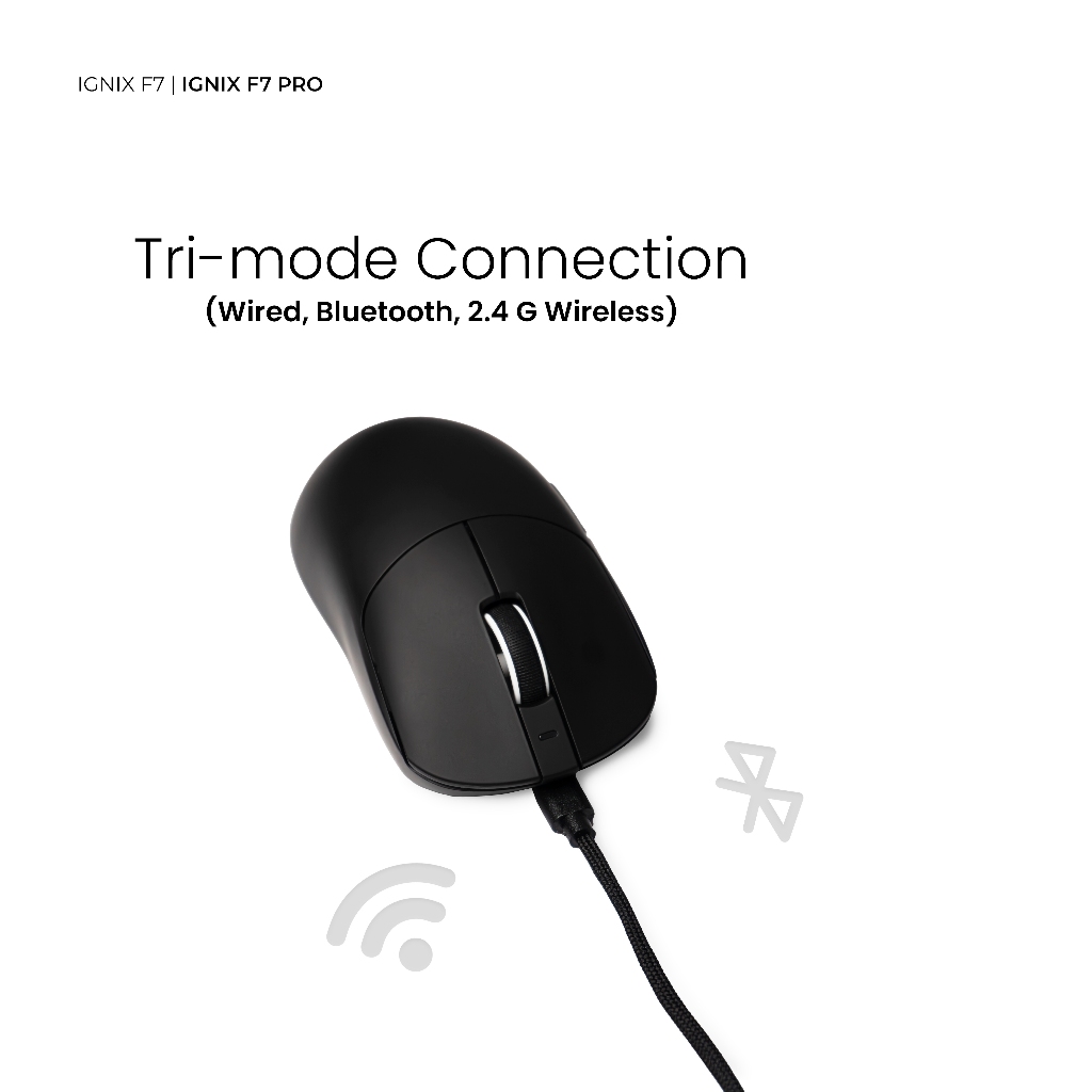 Jual VortexSeries IGNIX Series F7 Mouse | Ultra Light Wireless Tri Mode ...