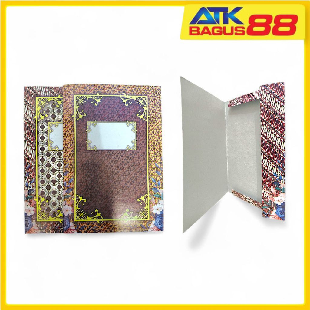 Jual Map Batik Folio / Map Raport / Map Dokumen Motif Batik Elegan ...