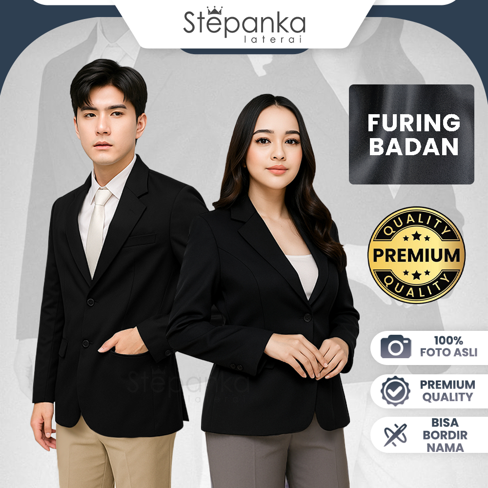 Jual [NEW LAUNCHING! ] Jas Formal Hitam/ Jas Hitam Premium/ Jas Hitam ...