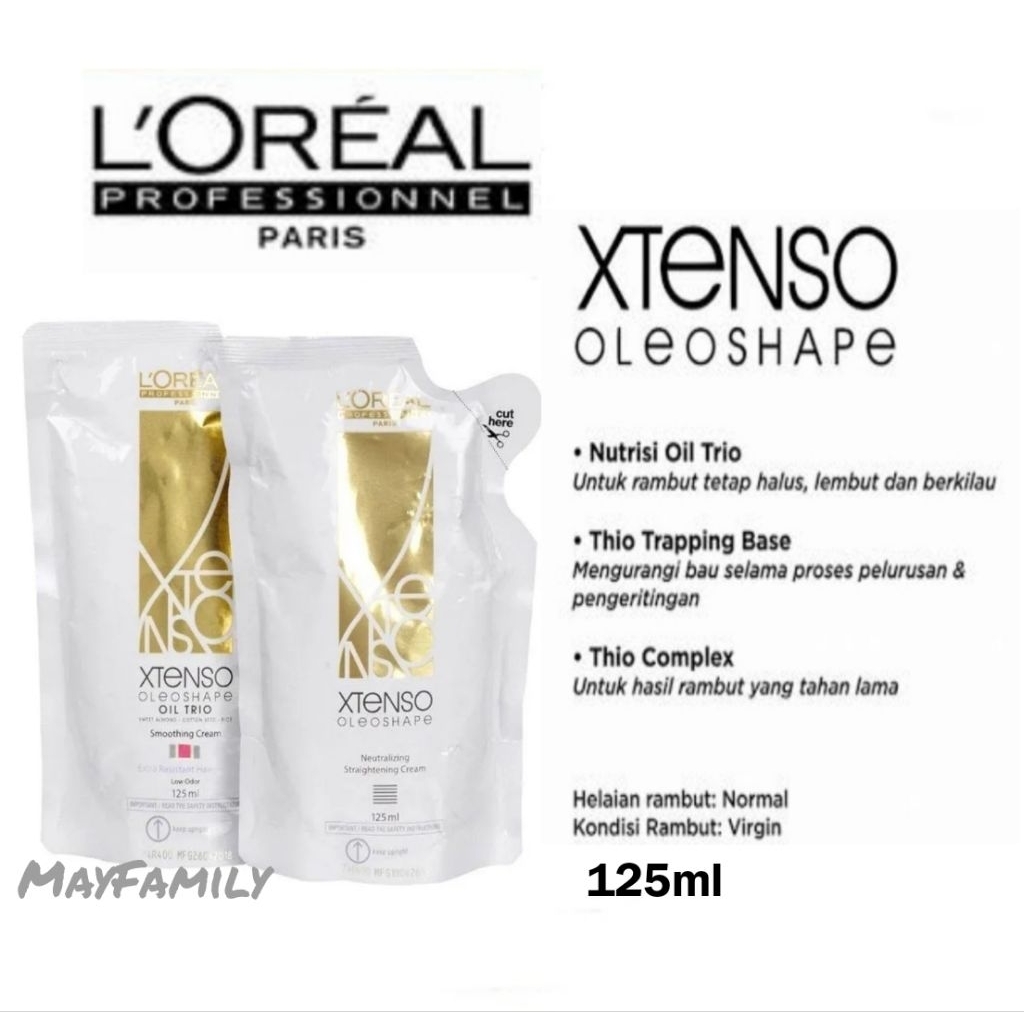 Jual Loreal xtenso smoothing rambut 125ml sekali pake | Shopee Indonesia