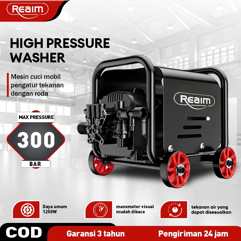 Jual Reaim jet cleaner mesin semprotan kencang 800W 300bar cuci mobil ...