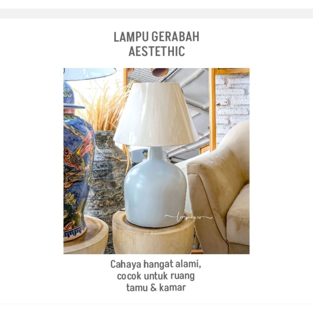 Jual Lampu Gerabah Handmade – Dekorasi Rumah Estetik Cahaya Hangat ...