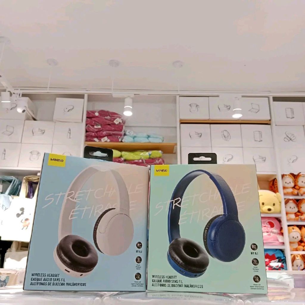 Jual Miniso Minimalist Wireless Headset Model: CH510 (Blue, White ...