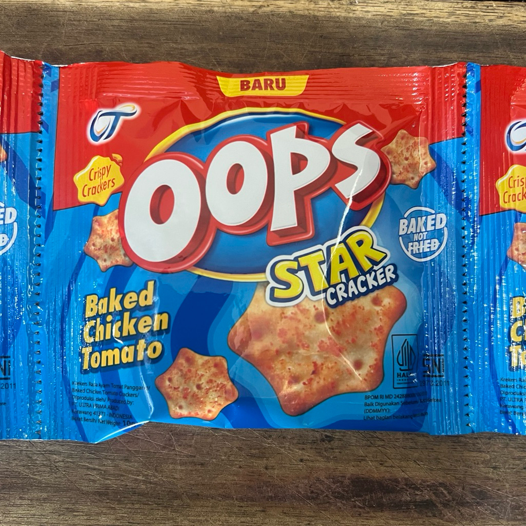 Jual Oops Star Cracker BAKED CHICKEN TOMATO / ROASTER SWEET CORN ...