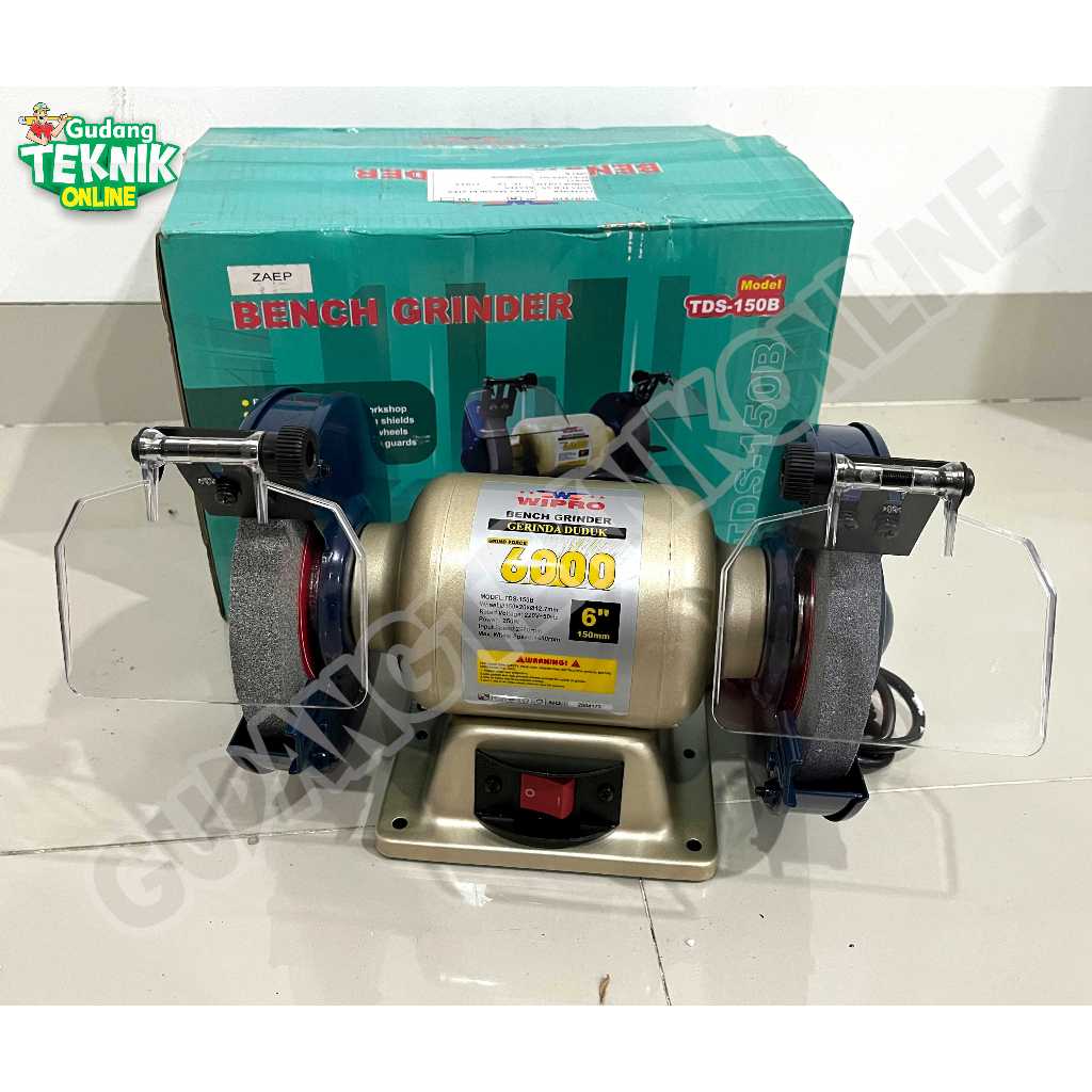 Jual Mesin Gerinda Duduk 6" Wipro TDS150 / Electric Bench Grinder ...