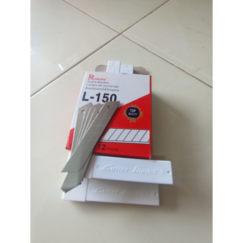 Jual Anak/Isi Pisau Cutter Merk Pacman No L-150 tajam tahan lama dan ...