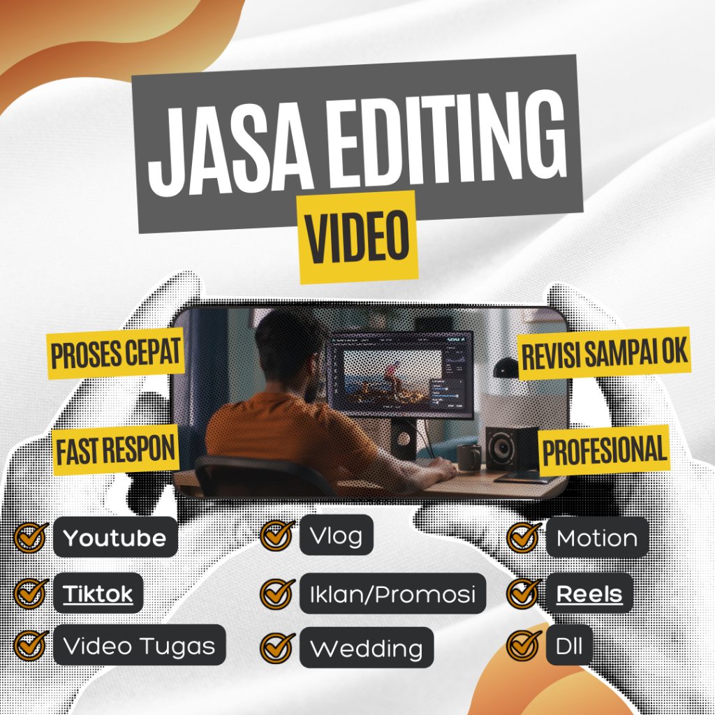 Jual JASA EDITING VIDEO PROFESIONAL/VIDEO YOUTUBE/VIDEO TIKTOK/VIDEO ...