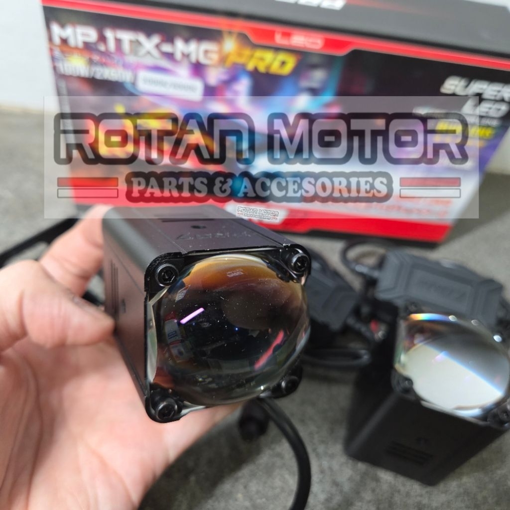 Jual MINI PROJIE PR07 MP.1TX-MG PRO Super LED Blue Lens 2x50W / MP1TMG ...