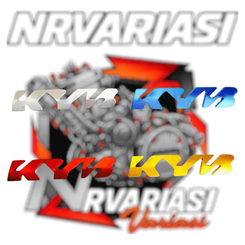 Jual EMBLEM SHOCK DEPAN KAYABA BAHAN AlMA TEBAL PNP HARGA SEPASANG (2 BIJI KIRI & KANAN ...