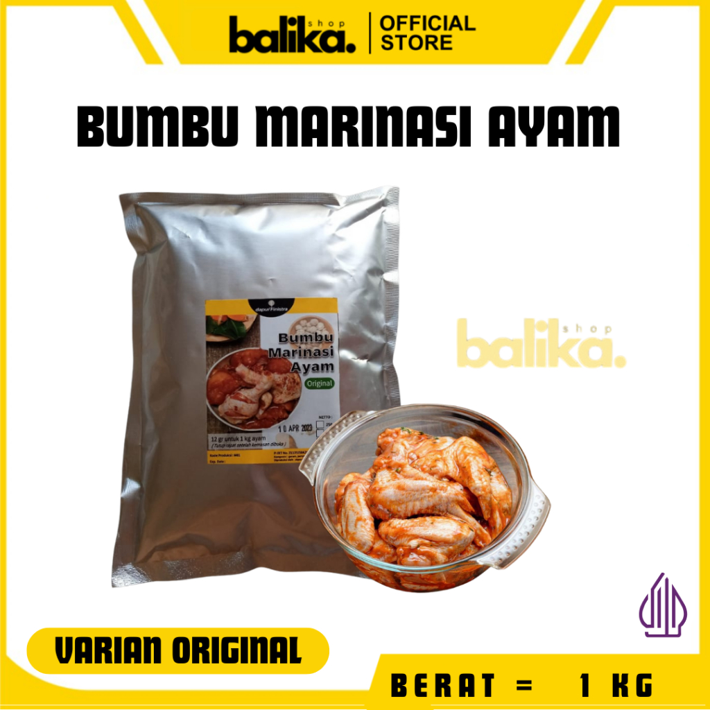 Jual BALIKA SHOP Bumbu marinasi ayam 1 kg dapur finistra | Shopee Indonesia