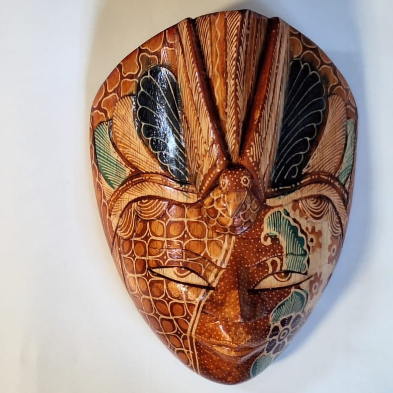 Jual Topeng Rama Merak Batik L 23x18x12 cm LBT 041C | Shopee Indonesia