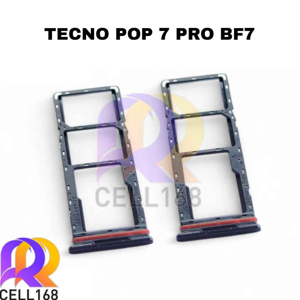 Jual SIMTRAY TEMPAT KARTU TECNO POP 7 PRO BF7 SIMLOCK SLOT SIM TRAY ...