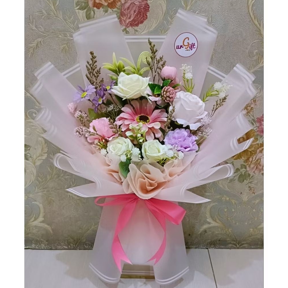 Jual Buket Rangkaian Bunga Artificial Mix Dried Caspea Flower Bouquet ...