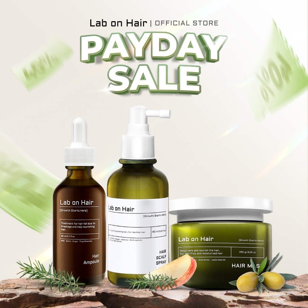 Jual Lab On Hair Bundle Ampoule + Scalp Spray + Hair Mask - Paket Ampoule Hair Mask dan Scalp ...