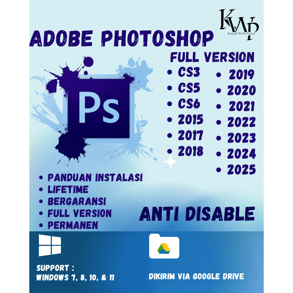 Jual Full Version Photoshop Lama/Baru | CS3 CS5 CS6 2015 2017 2018 2019 ...