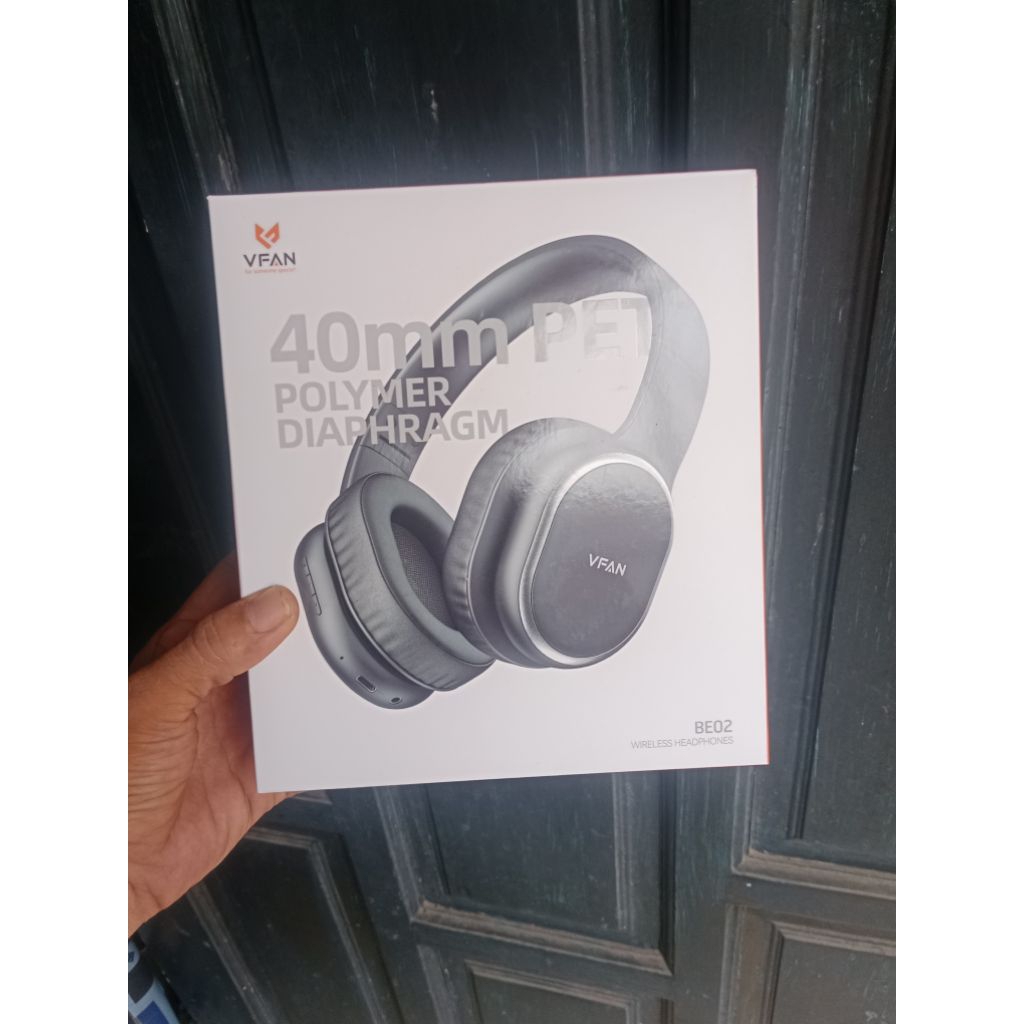 Jual VFAN BE-02 Headset Bluetooth 5.3 40mm Pet Polymer Diaphragm ...