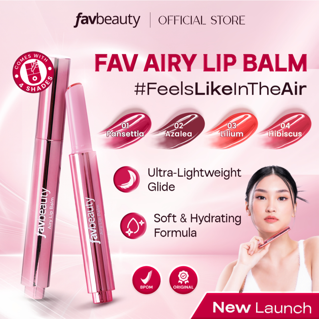 Jual Fav Beauty Airy Lip Balm | Hydrating Formula Glossy Pumpling ...