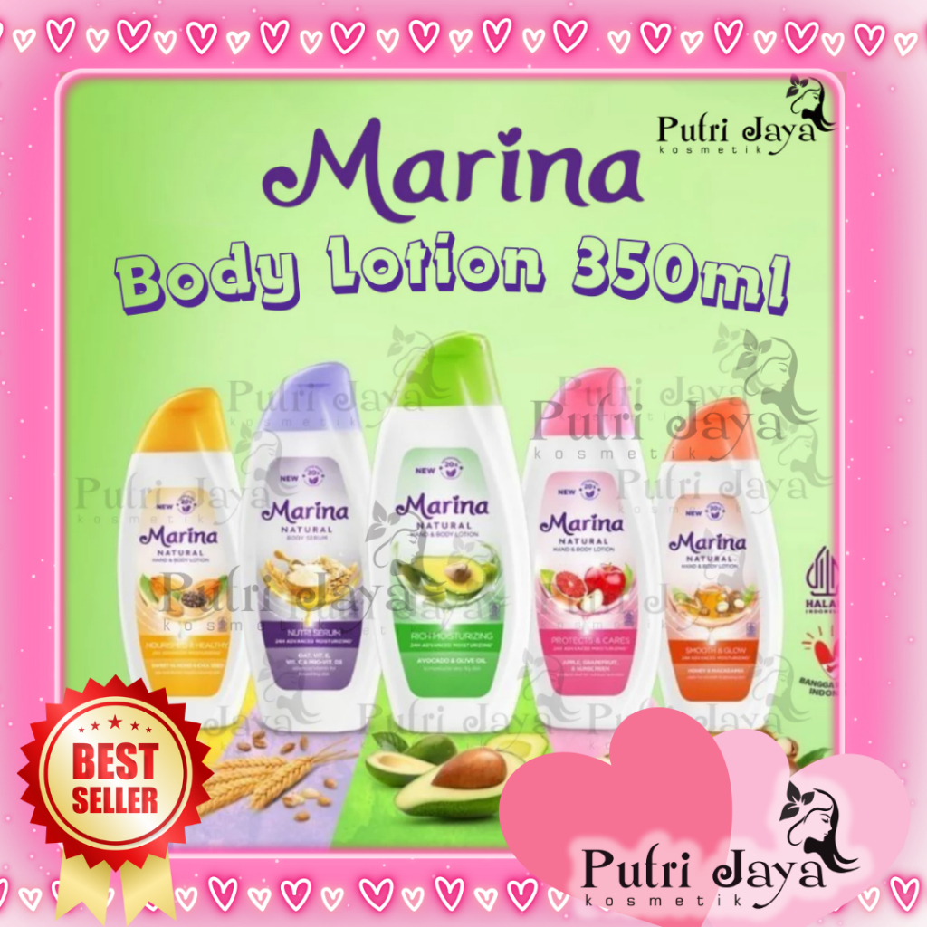 Jual (313ML) MARINA Natural Hand & Body Lotion | Shopee Indonesia