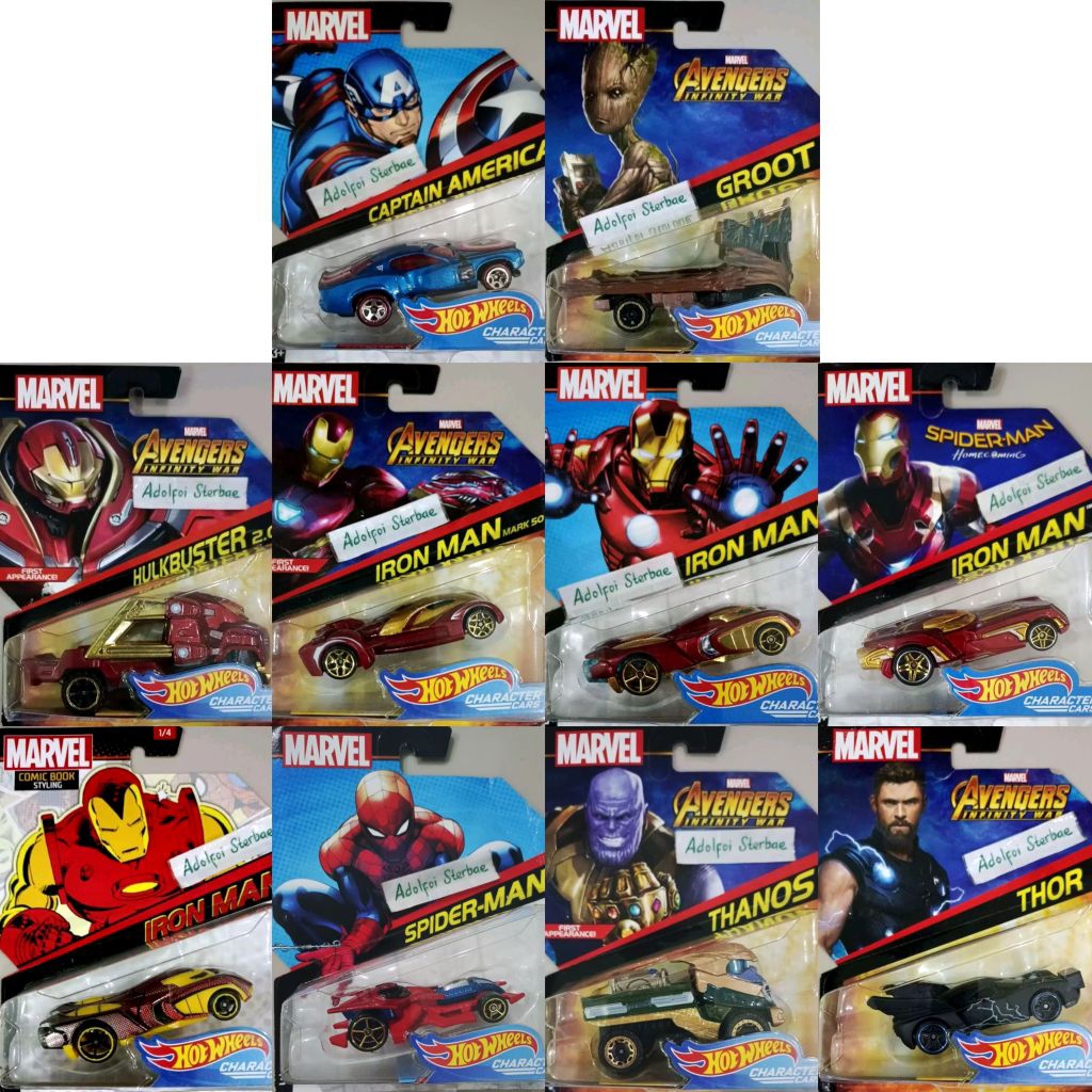 Jual hotwheels hot wheels character cars marvel avengers infinity war ...