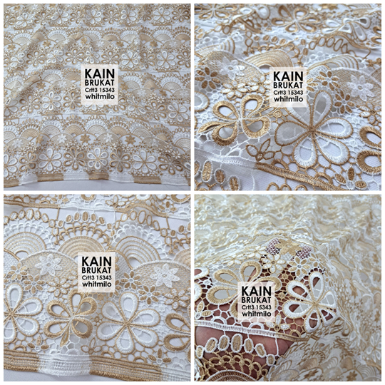 Jual kain embroidery / Kain Brukat Premium / Kain Brokat All Variant ...