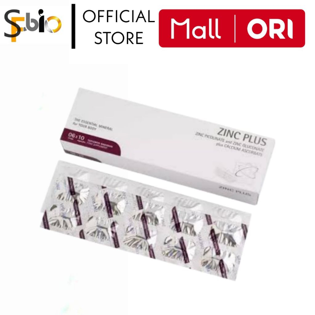 Jual ZINC PLUS Untuk Jerawat Rambut Rontok Vitamin C [1 Box] 60 Kapsul ...