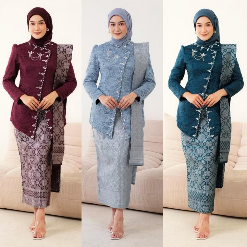 Jual Kebaya Modern Set Janggan Kartini Jawa Wisuda Lamaran Tunangan ...