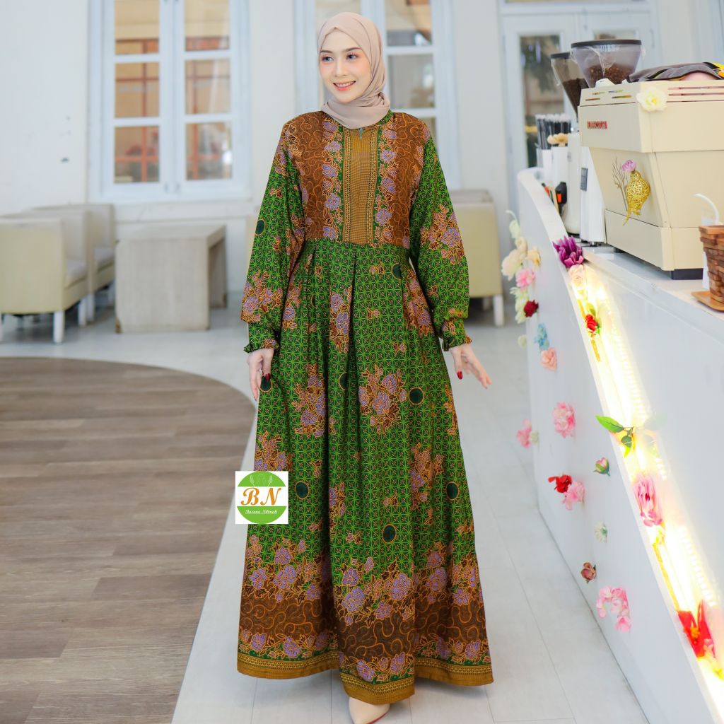 Jual SERAGAM GAMIS MUSLIMAT NU TUMPAL DEPAN BAHAN SANWOS PEMIUM SRAGAM ...