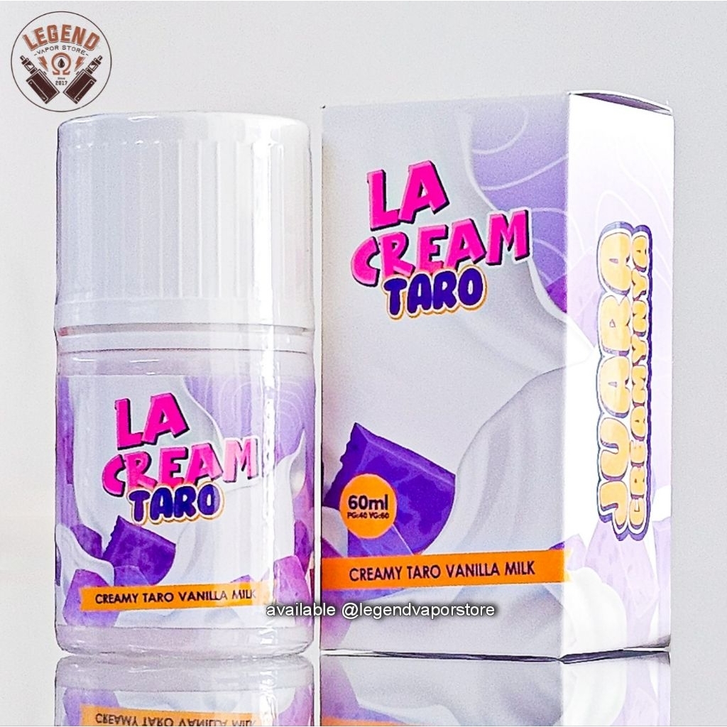 Jual FREEBASE - LIQUID LA CREAM Creamy Taro Vanilla Milk 60ML 3MG 6MG ...